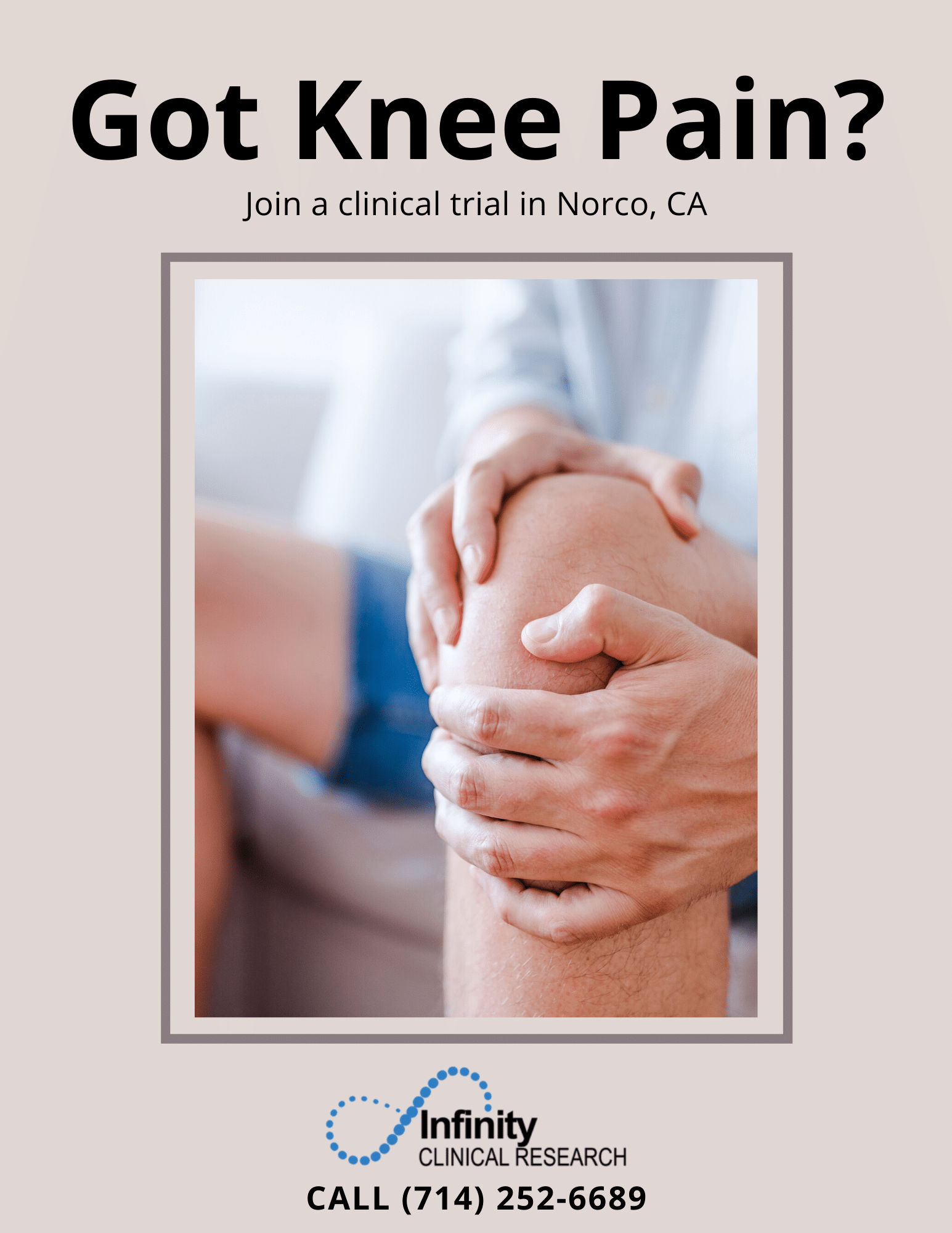 Knee Pain Study - Infinity Clinical Research